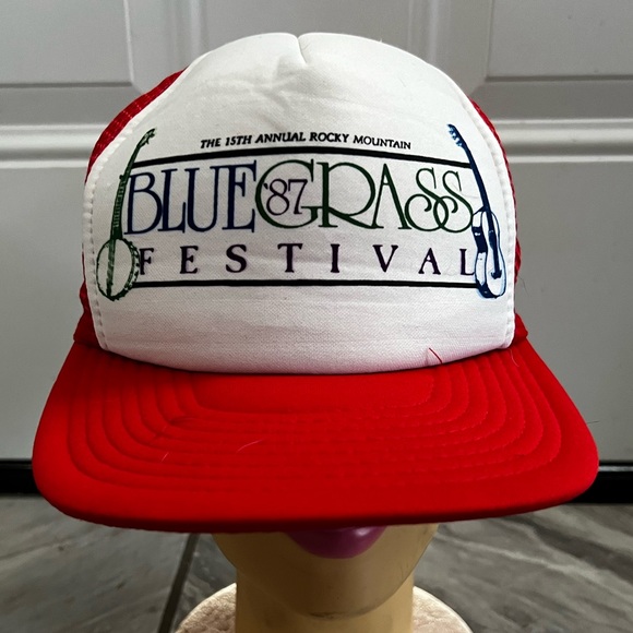 Accessories | 1987 Bluegrass Festival Concert Trucker Hat 198s Rare ...